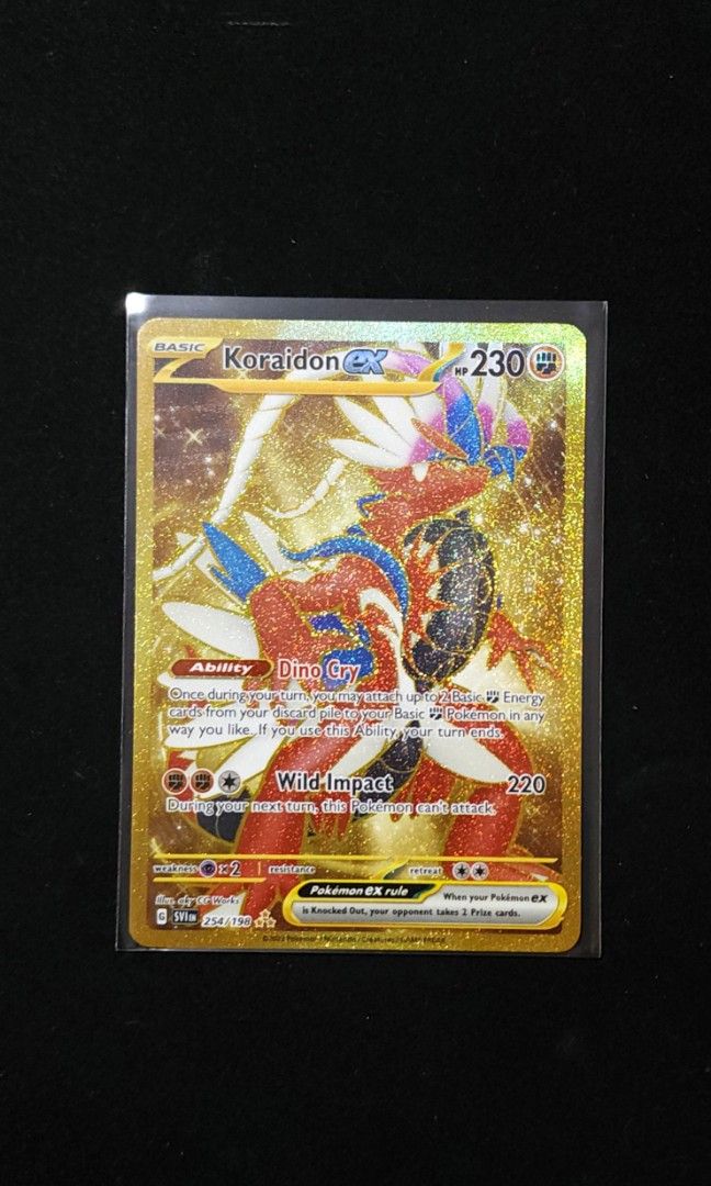 Assorted Pokemon Gold Cards ( Inteleon | Moltres V |Koraidon ...