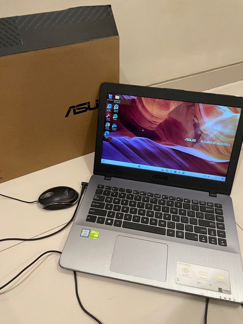 ASUS A442U laptop core i5 ram upgraded 4GB full box + charger + mouse ...