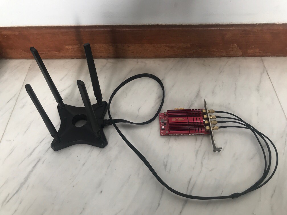 ASUS PCE-AC88 Dual-Band AC3100 Wireless PCI-E Adapter, Computers & Tech ...