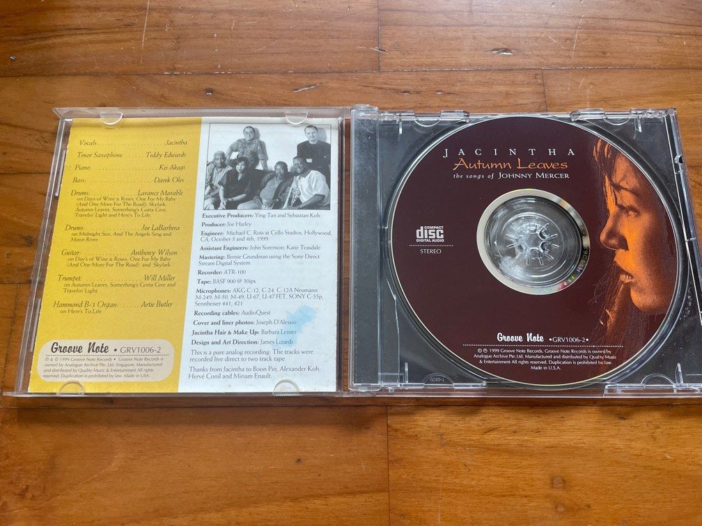 Audiophile Jacintha Autumn Leaves CD (Made In USA), Hobbies & Toys ...