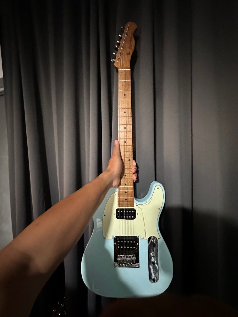 Bacchus Blue Telecaster Electric Guitar, Hobbies & Toys, Music & Media ...