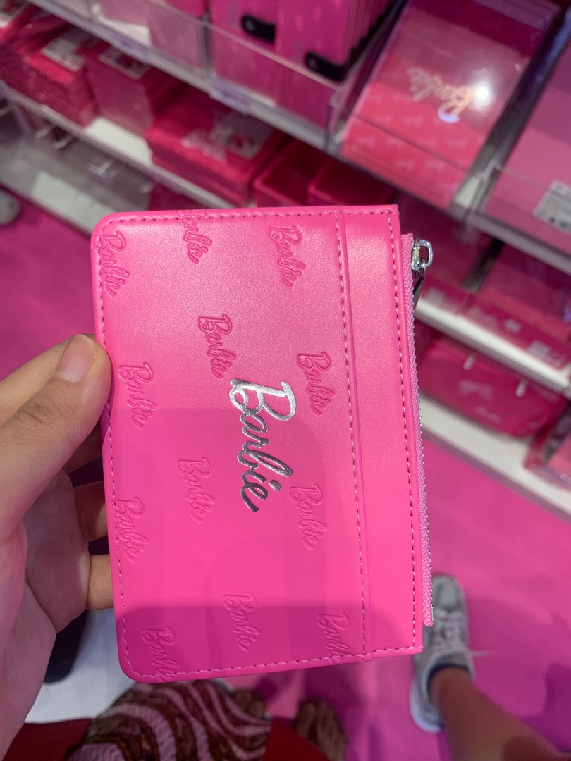 Barbie Miniso Pink Coin Wallet Card Holder, Women's Fashion, Bags ...