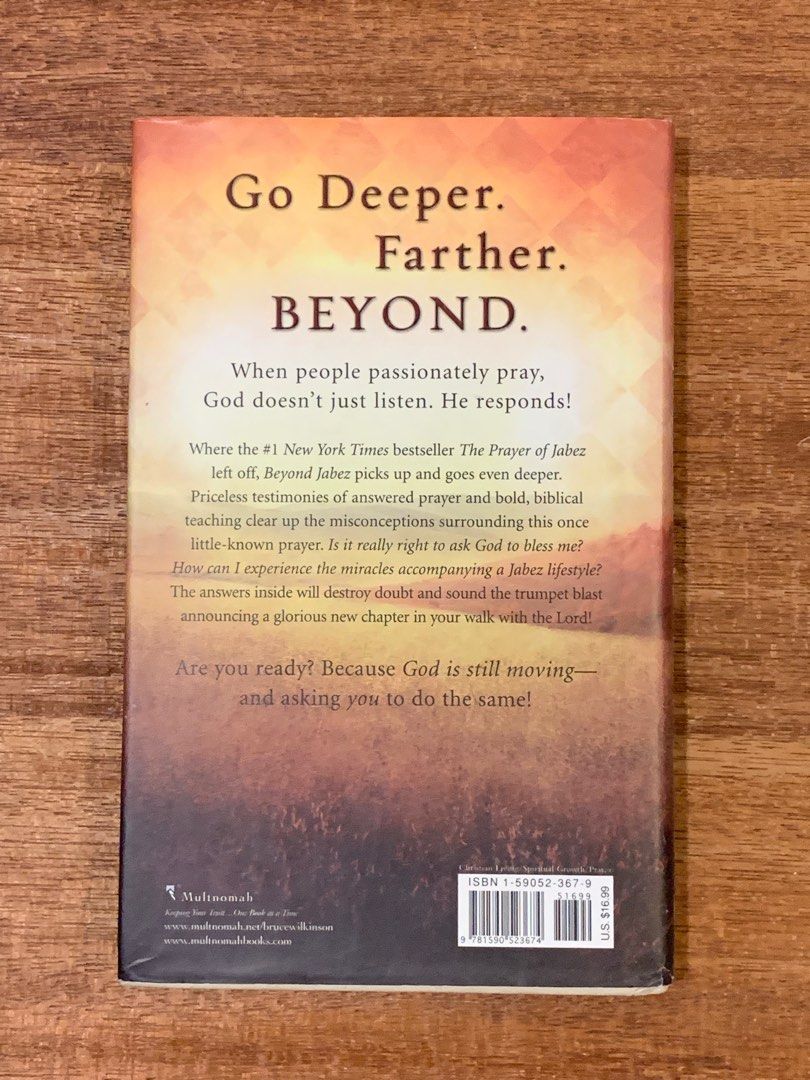 BEYOND JABEZ EXPANDING YOUR BORDERS book by BRUCE WILKINSON WITH BRIAN ...