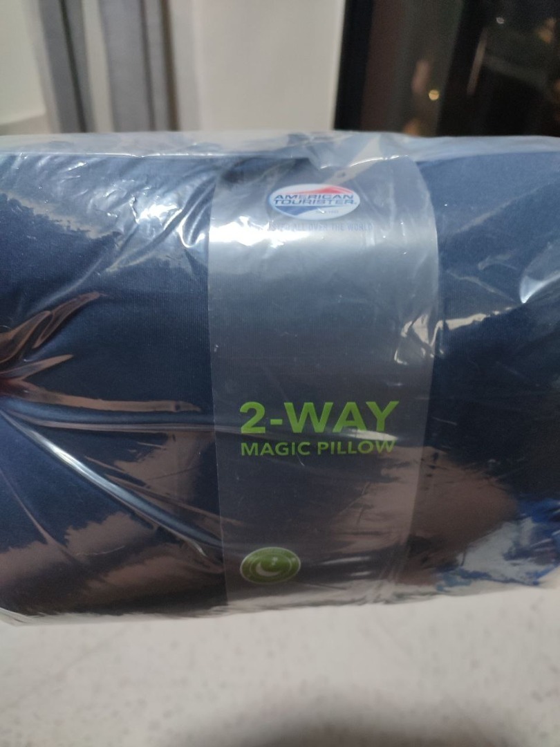 BNIB American Tourister 2-Way Magic Pillow, Hobbies & Toys, Travel, Travel Essentials ...