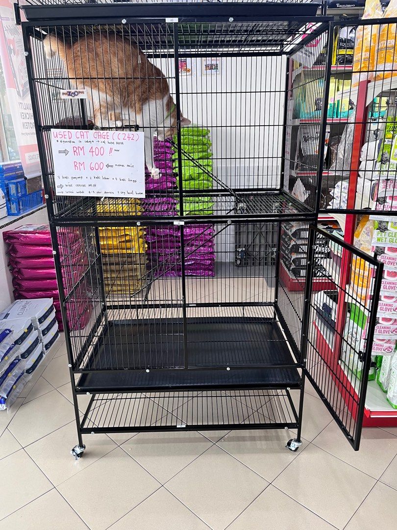 Cage besar 3 tingkat heavy duty, Pet Supplies, Homes & Other Pet ...