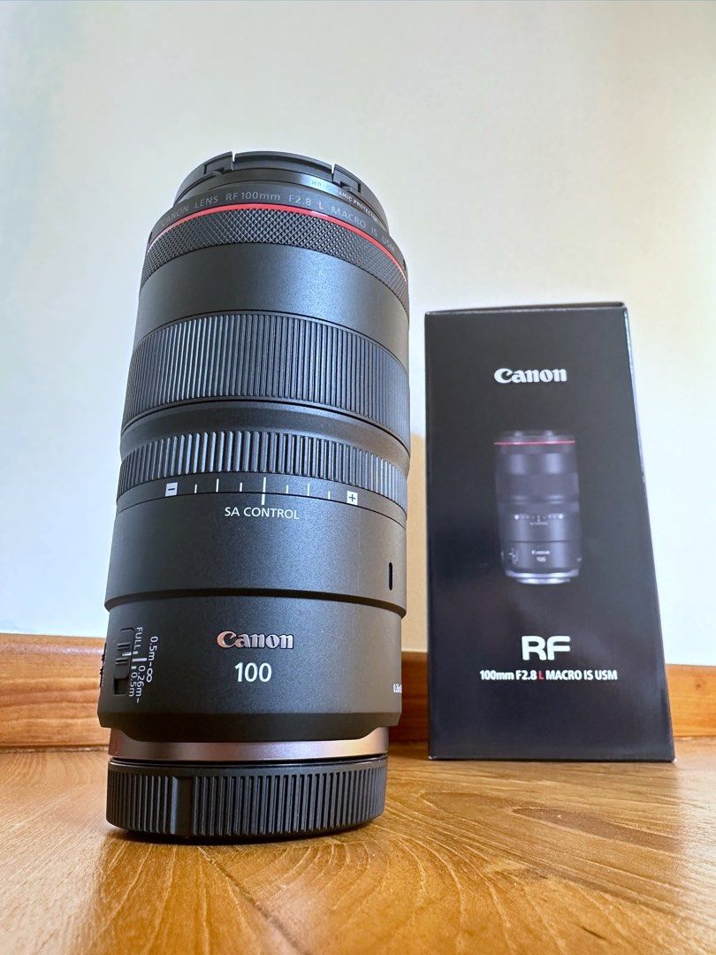 CANON RF 100mm F2.8 L MACRO LENS USM SA Control, Photography, Lens ...