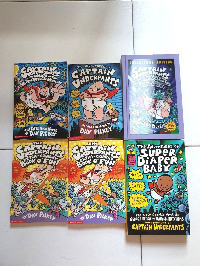 Captain Underpants Children Books, Hobbies & Toys, Books & Magazines ...