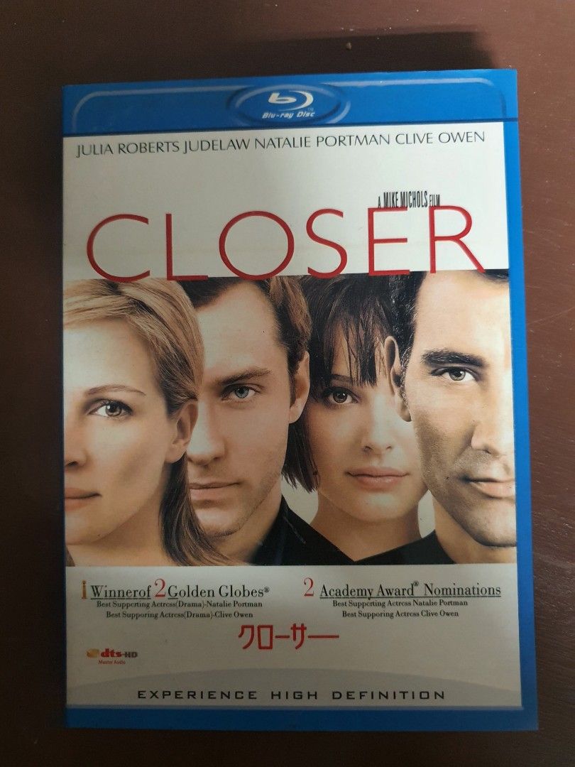 Closer blu-ray disc, Hobbies & Toys, Music & Media, CDs & DVDs on Carousell