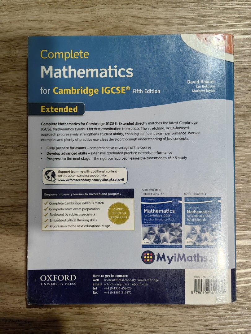 Complete Mathematics for Cambridge IGCSE, Hobbies & Toys, Books ...