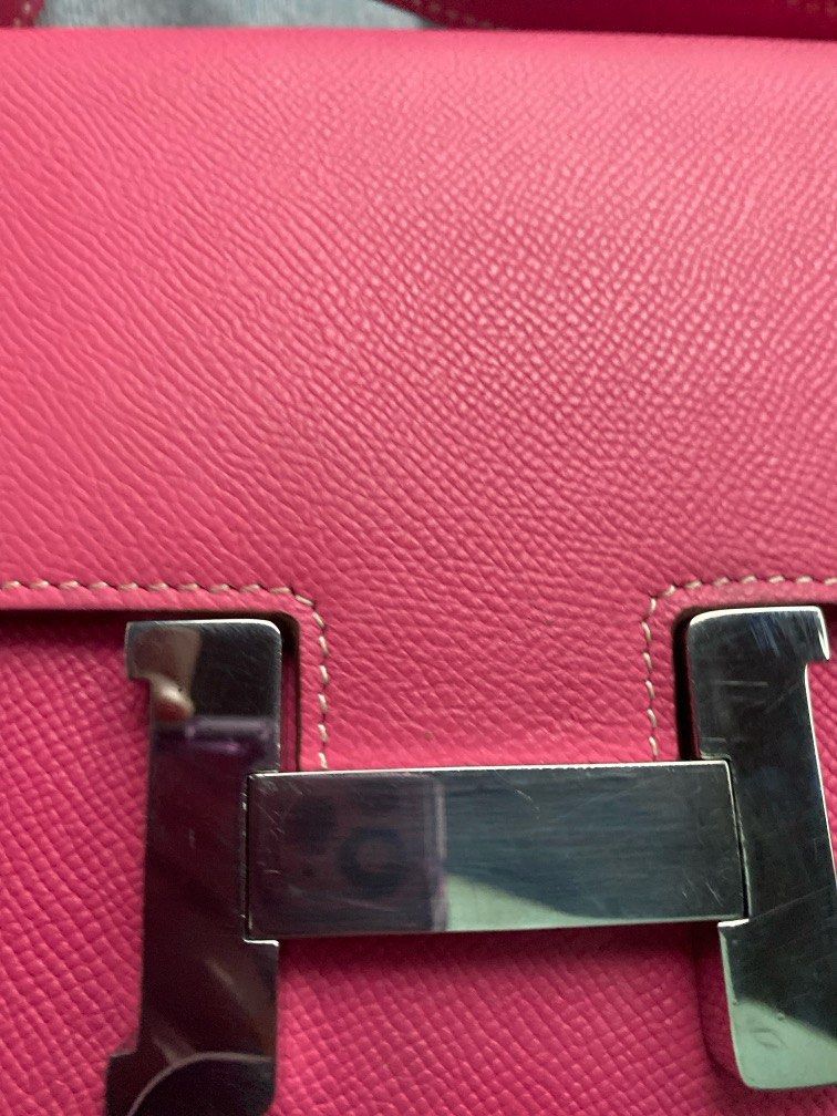 Hermes Constance Elan Rose, Fesyen Wanita, Tas & Dompet di Carousell