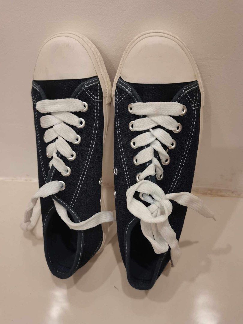 Converse Lookalike Black Shoes, Women's Fashion, Footwear, Sneakers on ...