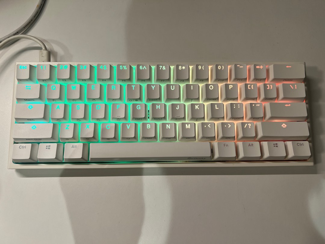 Ducky One 2 Mini Keyboard, red switch, RGB, 電腦＆科技, 電腦周邊及配件, 電腦鍵盤及相關產品 ...