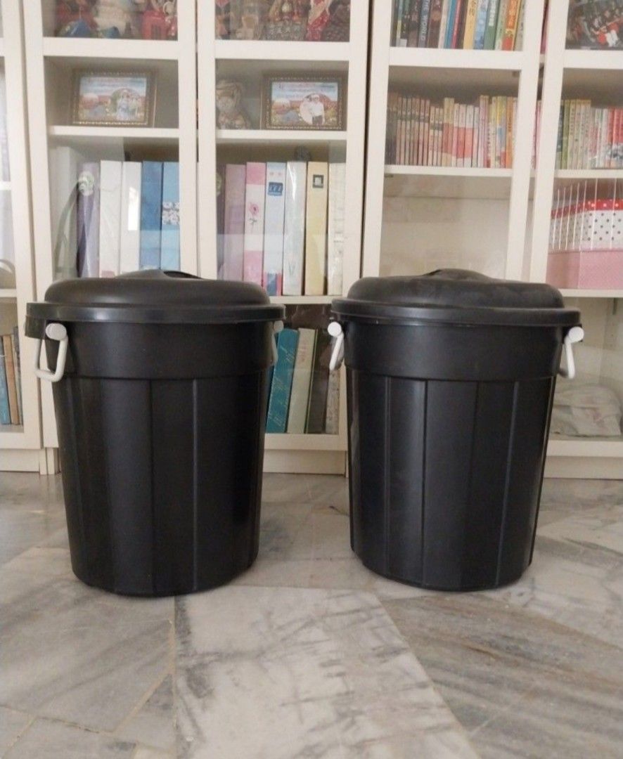 NEW Dustbin - Outer Diameter 42cm x Height 58cm. 2 units RM30 ...