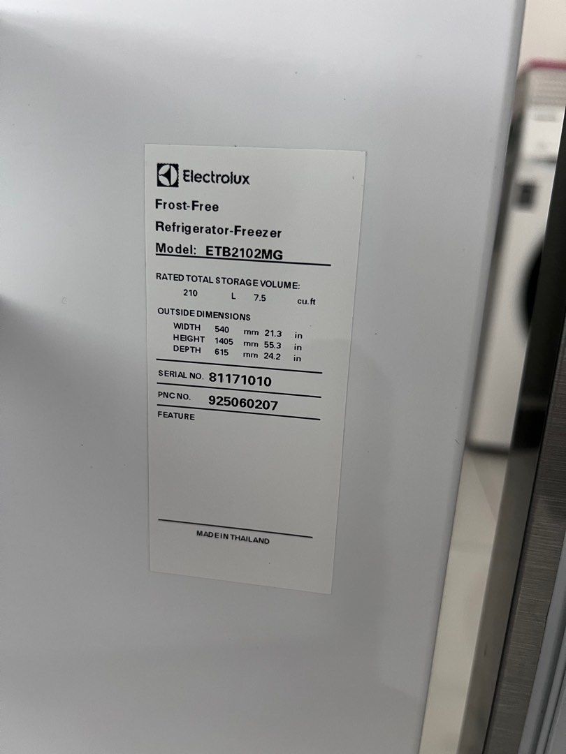 Electrolux 210 L, TV & Home Appliances, Kitchen Appliances ...