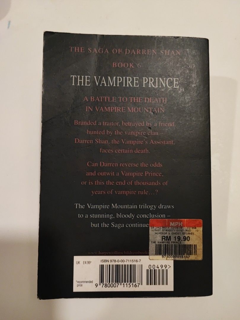 (ENG) The Vampire Prince, Hobbies & Toys, Books & Magazines, Children's ...