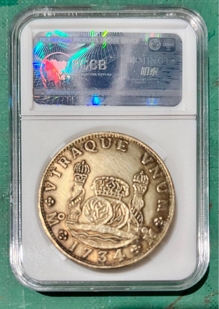 [EXTREMELY RARE] HISPAN 1734 SILVER COIN 8 REALES, Hobbies & Toys ...