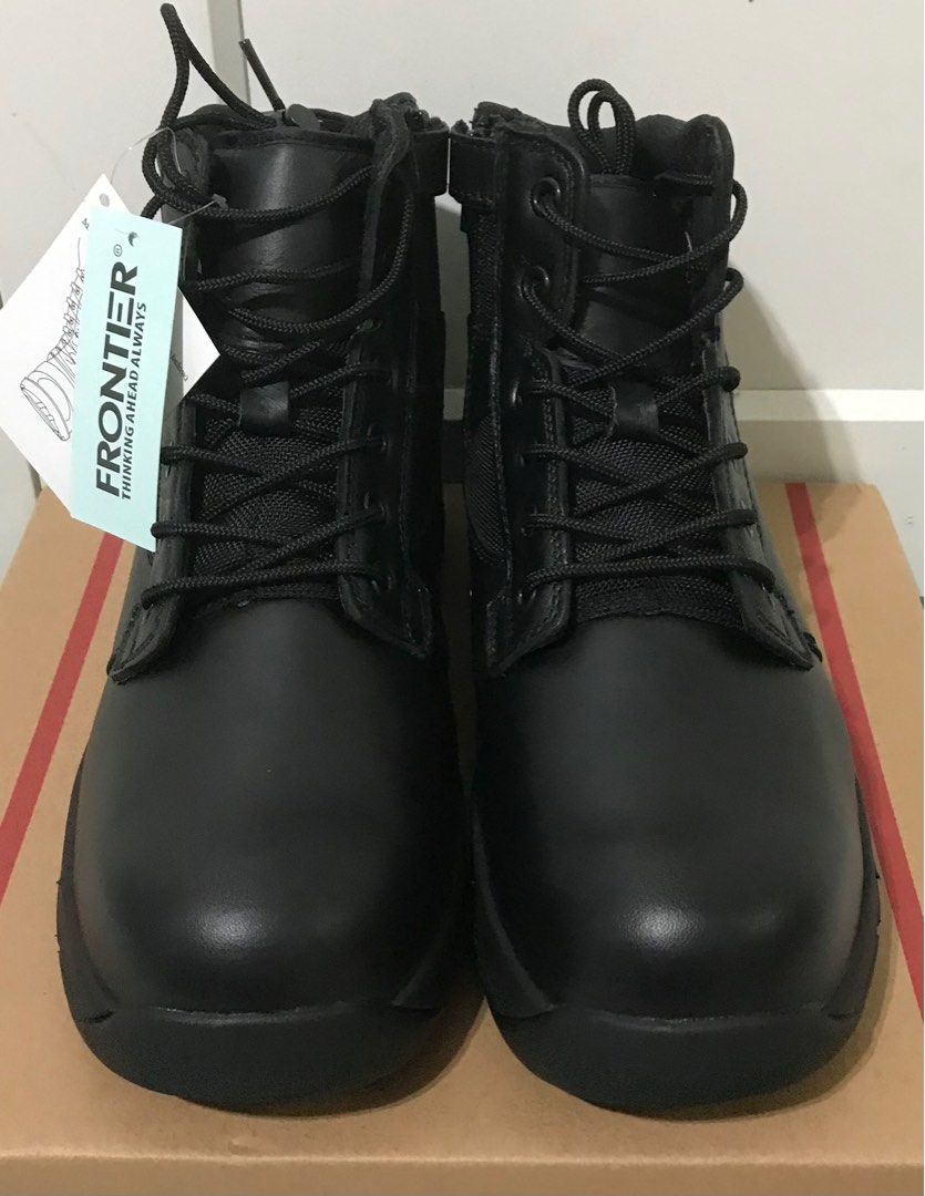 Frontier Boots Black with Side Zippers, Men's Fashion, Footwear, Boots ...