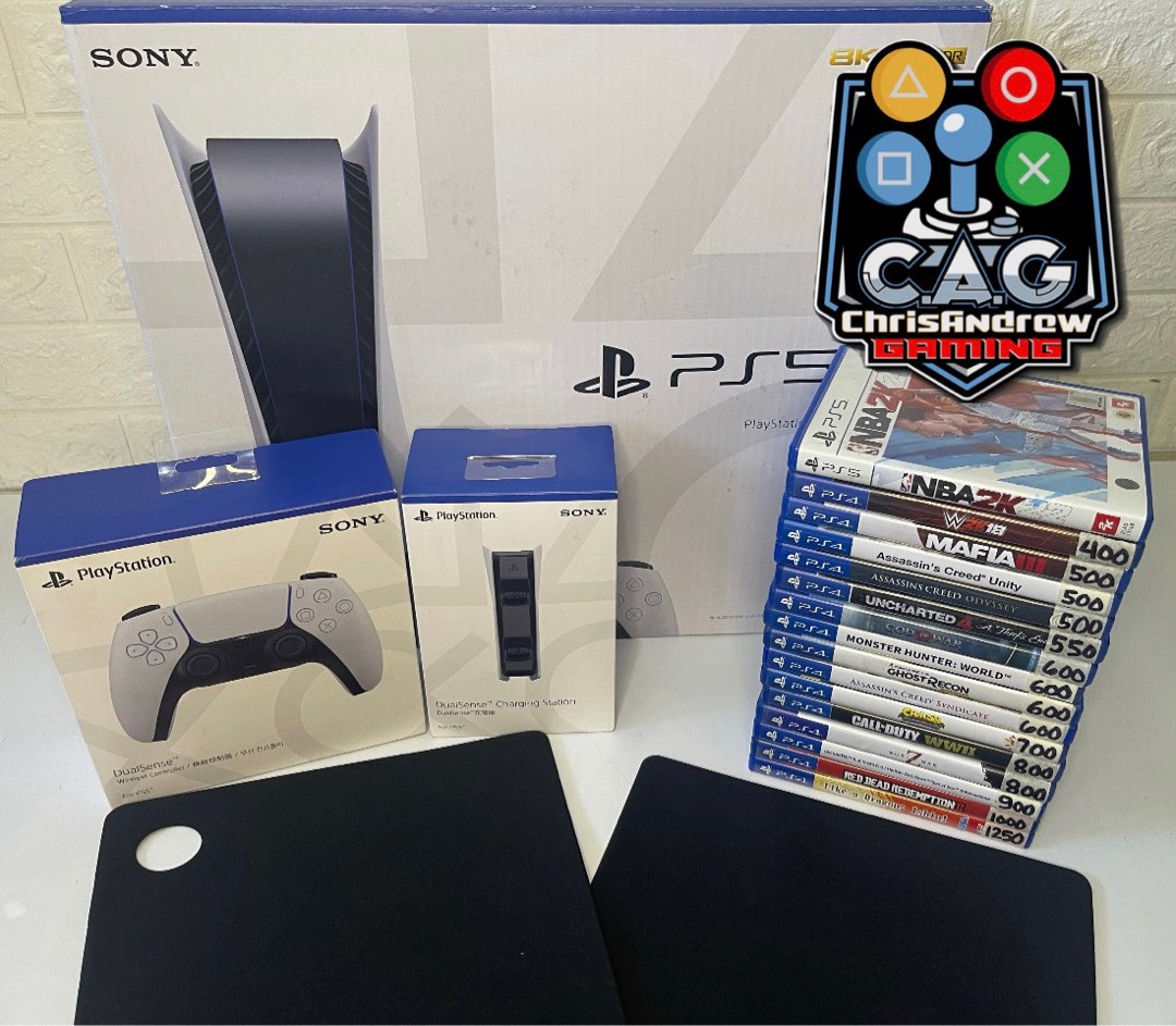 GOOD AS NEW PS5 FAT DISC EDITION 825GB WITH 15 GAMES - 23990, Video ...