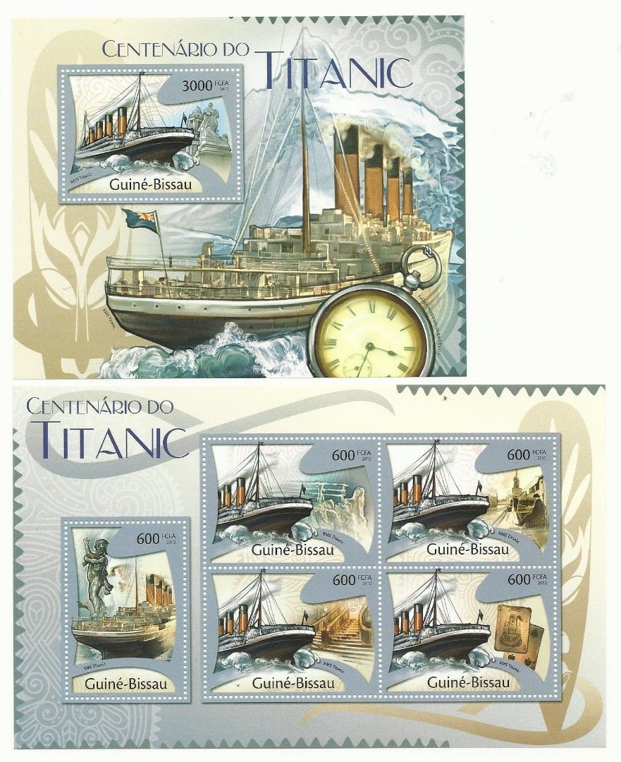 Guinea-Bissau 2012 100th Anniversary Of The Titanic Disaster complete ...
