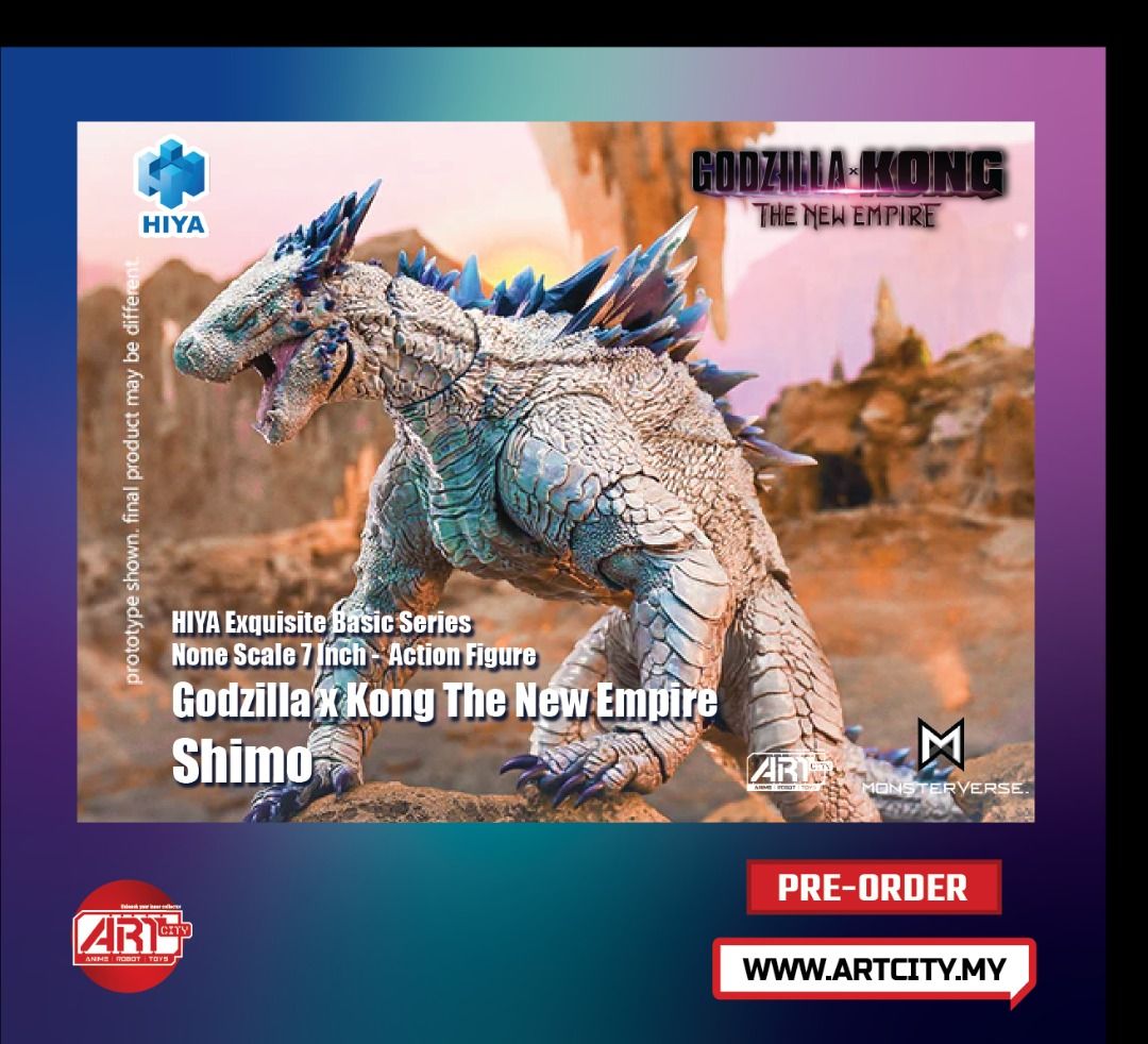 Hiya Toys - Exquisite Basic Series - Shimo - Godzilla x Kong The New ...