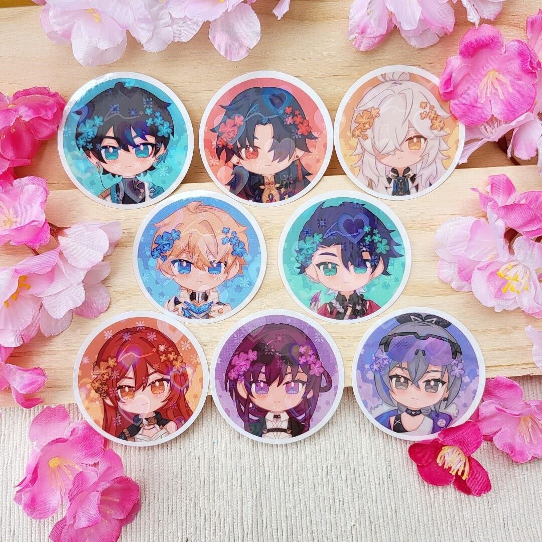 Honkai Star Rail Stickers Gacha Dan Heng Blade Jingyuan Gepard Sampo ...