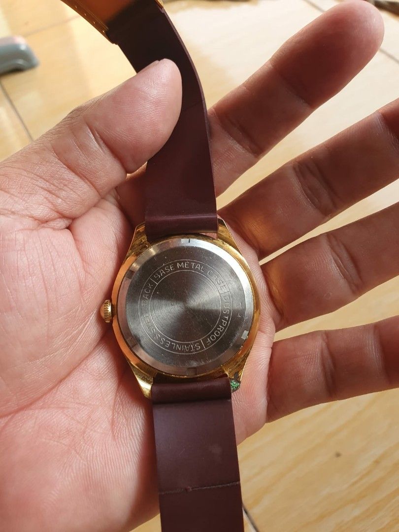 jam tangan pria miki gold tanggal nos normal, Antik, Jam & Perhiasan di ...