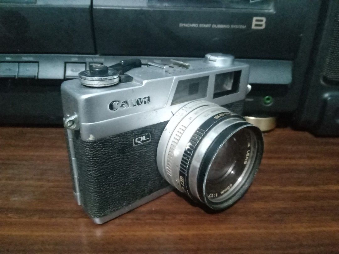 Kamera analog rangefinger CANNON canonet QL17 kolekasi antik jadul vintage retro rare, Fotografi ...
