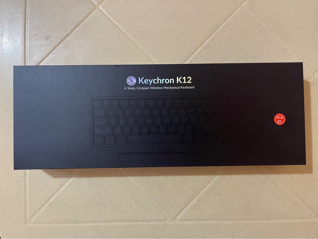 Keychron K12 Mechanical Keyboard (60% Layout, Wired/Bluetooth, White LED, Keychron Lava Optical ...