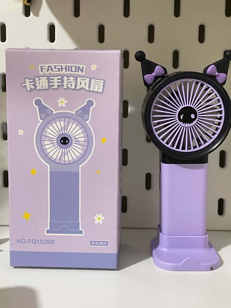 kuromi fan, Furniture & Home Living, Lighting & Fans, Fans on Carousell