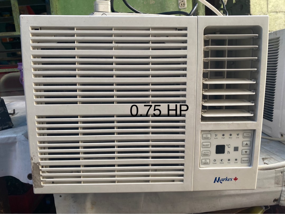Markes 0.75 HP Non-Inverter Window Type Aircon, TV & Home Appliances ...