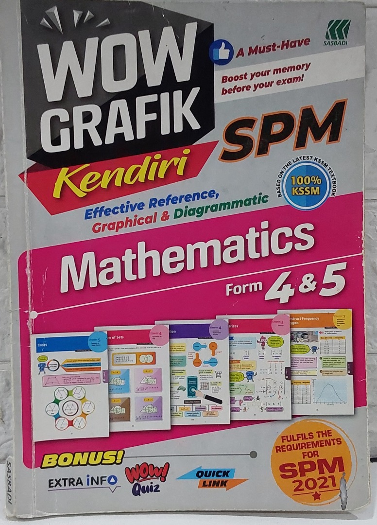 MATHEMATICS WOW GRAFIK Form 4,5/SPM, Hobbies & Toys, Books & Magazines ...