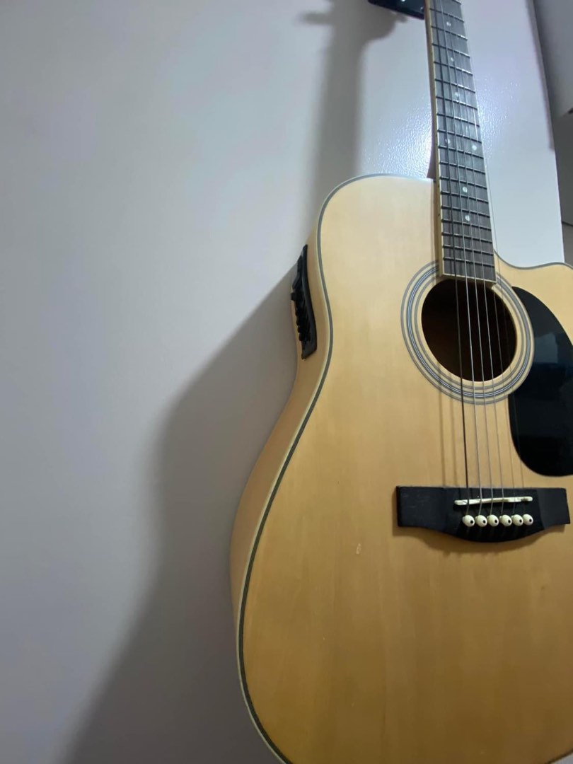 Mavey Baybayin Acoustic Guitar w/ pick up, Hobbies & Toys, Music ...