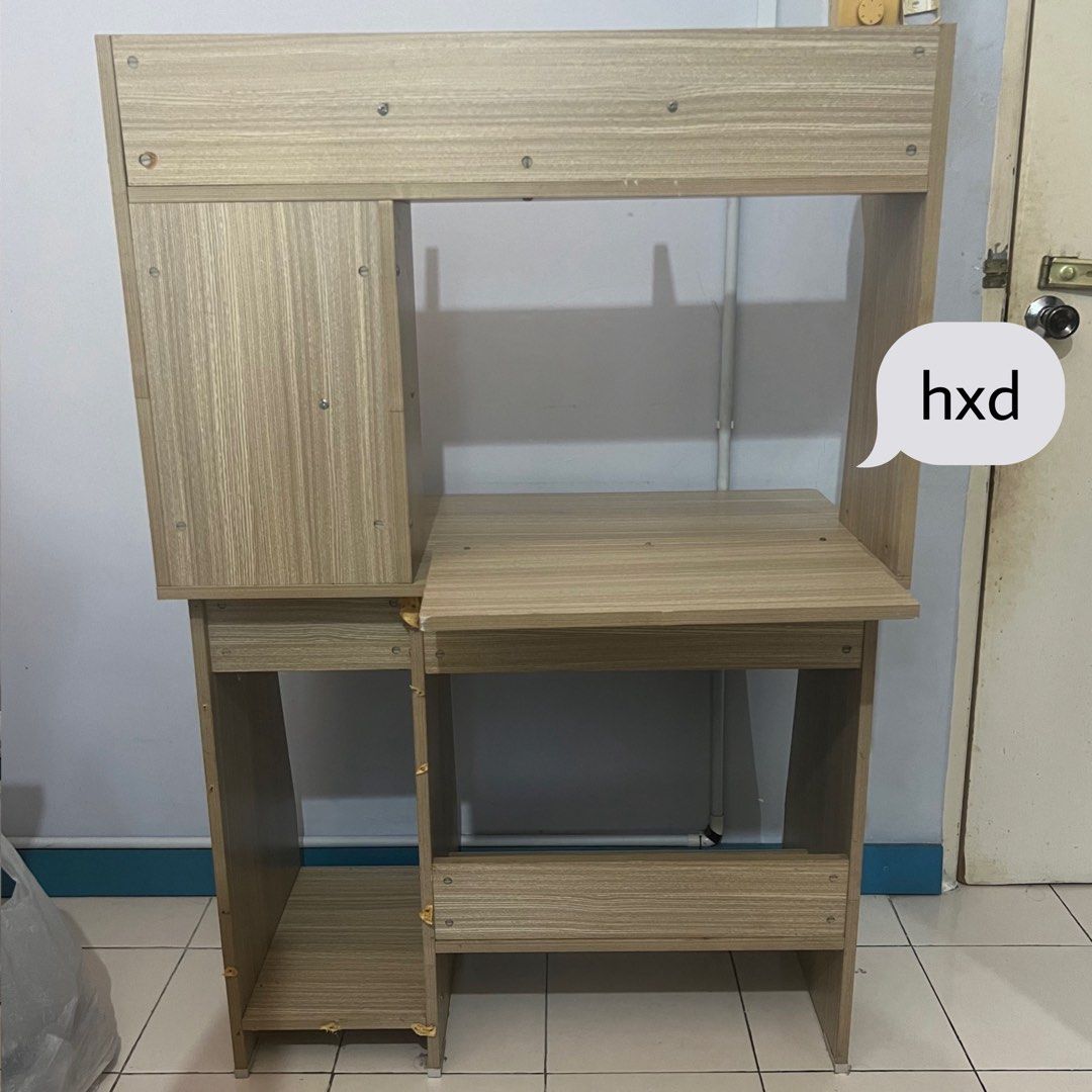 Computer Study Table Meja Komputer Belajar Tawau 3' x 2.5', Furniture ...