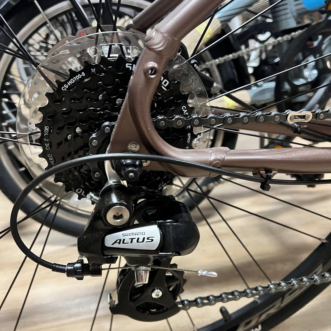 Merida explorer 100 hybrid bike on off road bicycle shimano altus ...