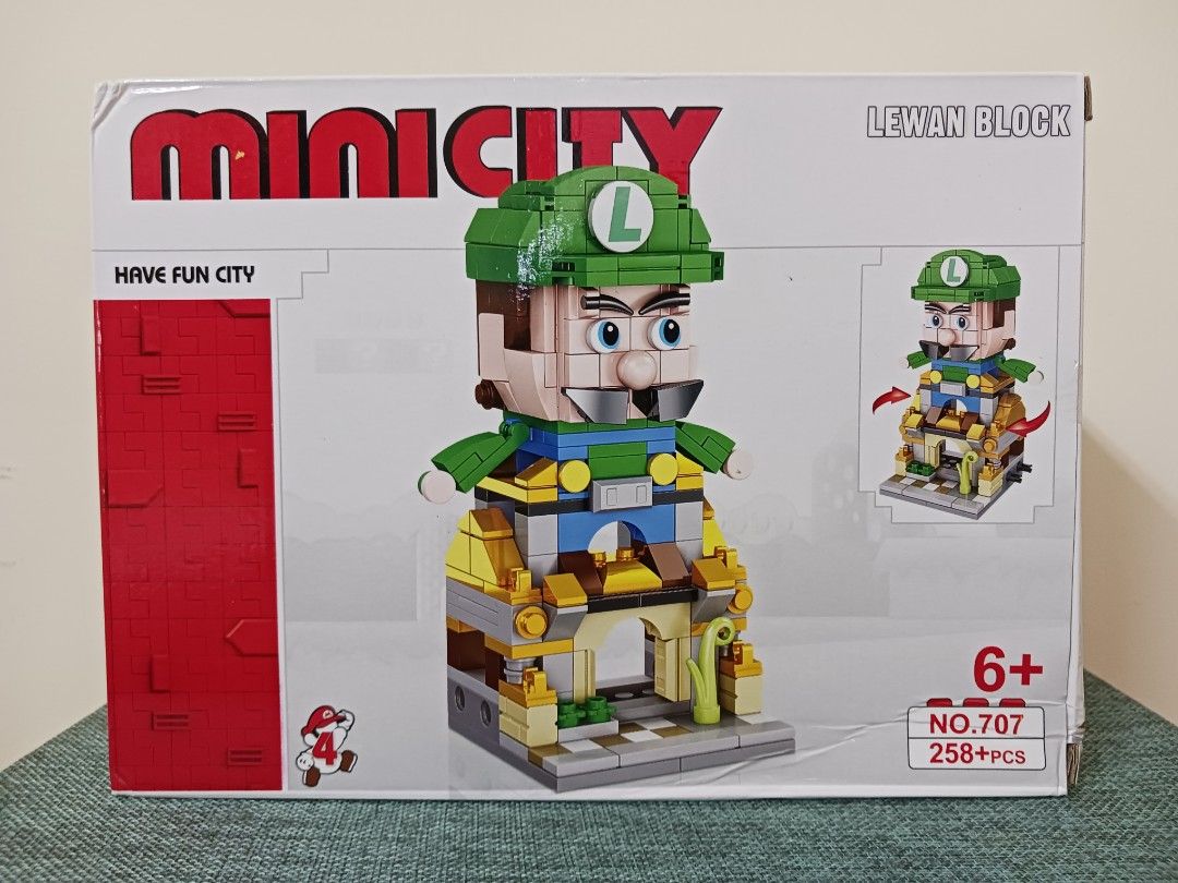 LEGO Mario Luigi Mini City Lewan Block 4 in 1, Hobbies & Toys, Toys ...