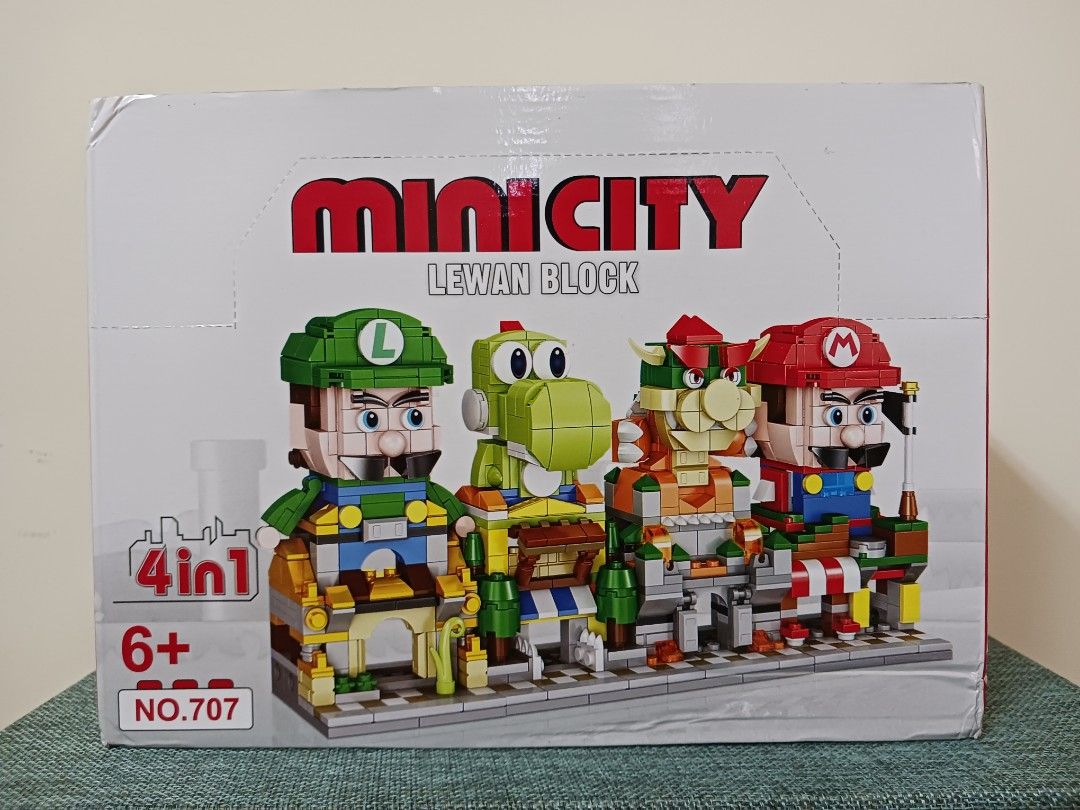 LEGO Mario Luigi Mini City Lewan Block 4 in 1, Hobbies & Toys, Toys ...