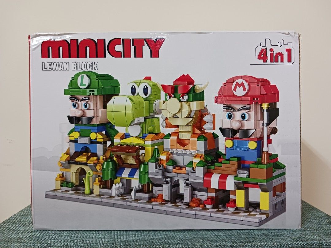LEGO Mario Luigi Mini City Lewan Block 4 in 1, Hobbies & Toys, Toys ...