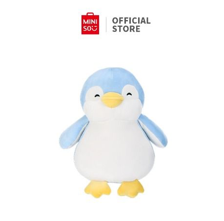 MINISO Classic Penguin Plush Toy (27cm Blue/Grey/Pink) PT2648, Hobbies ...