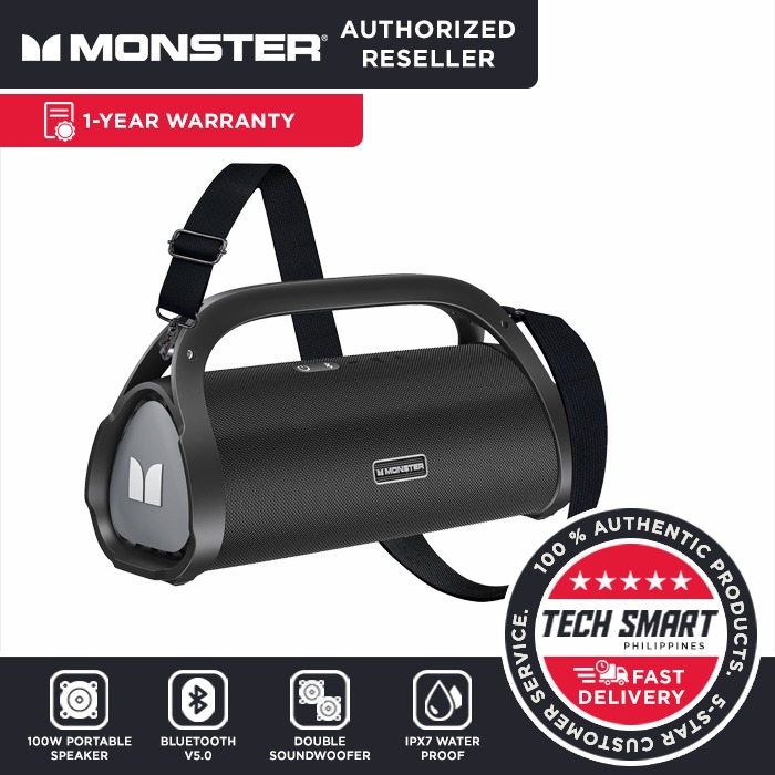 Monster Adventurer Max 100W Bluetooth Speaker, Loud Speakers with ...