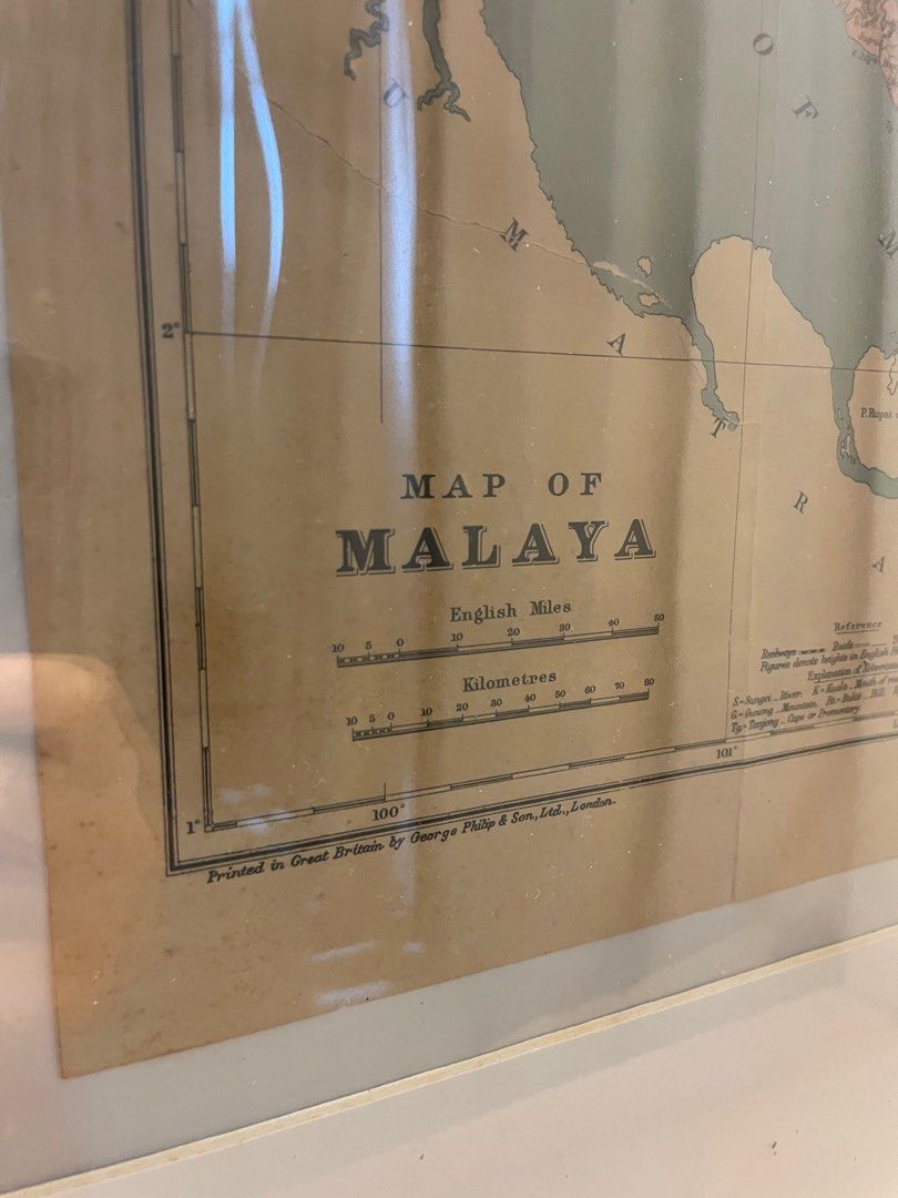 OLD MAP: Map of Malaya 1920s, Hobbies & Toys, Collectibles ...