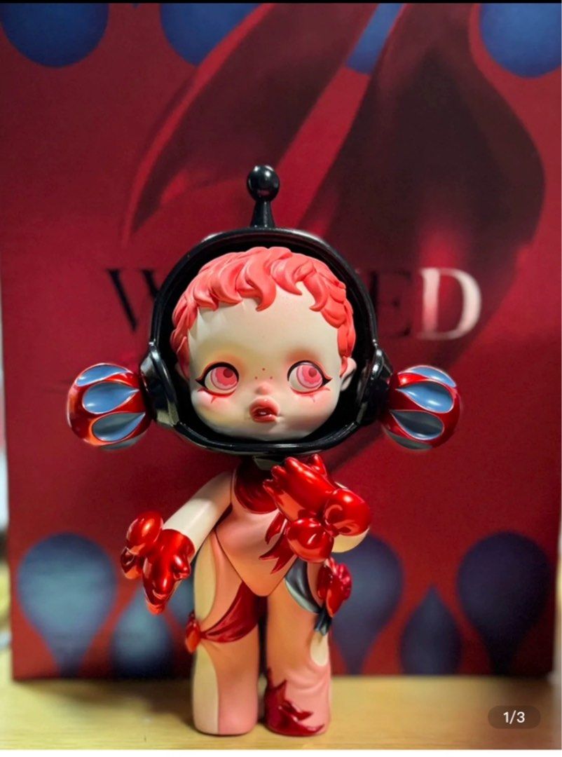 POPMART Skullpanda wicked lure red, Hobbies & Toys, Toys & Games on ...