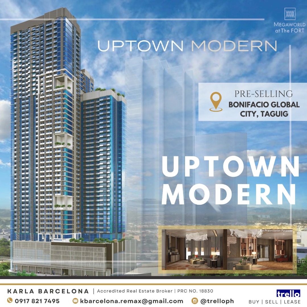Pre-Selling Uptown Modern Condominium Bonifacio Global City, Property ...