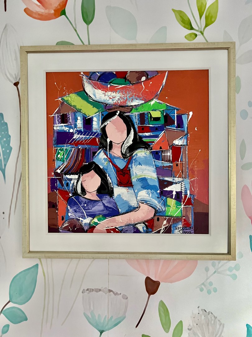 Ramoncito Doplon mother and child painting, Hobbies & Toys, Stationary ...