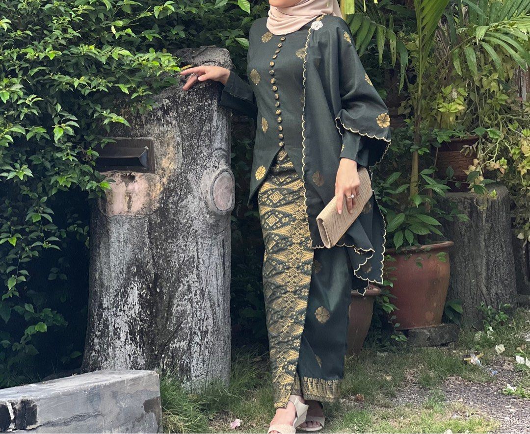 RENT Raya 2024 Songket Hijau Green with Selempang | EVENT | WEEDING ...