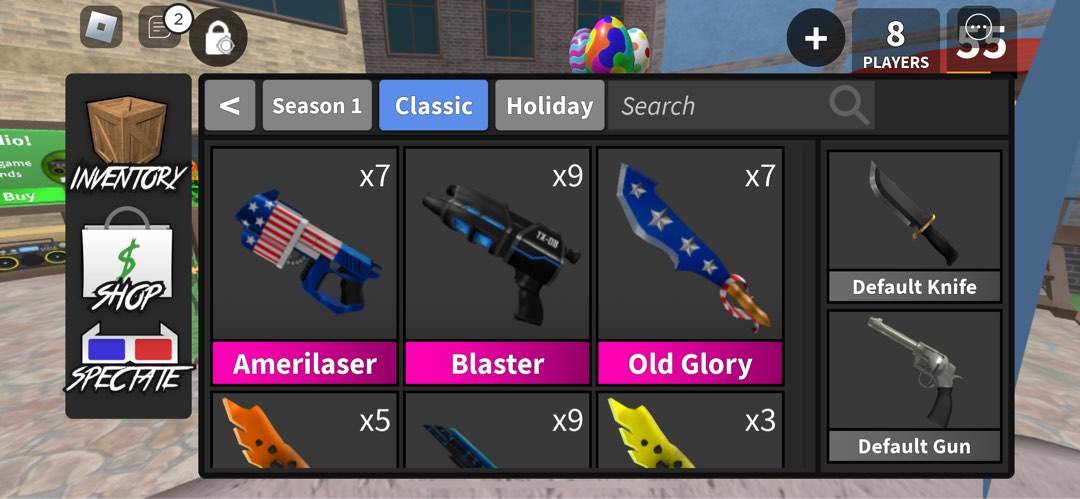 Roblox Murder Mystery 2 Weapons For Sale, Video Gaming, Gaming ...