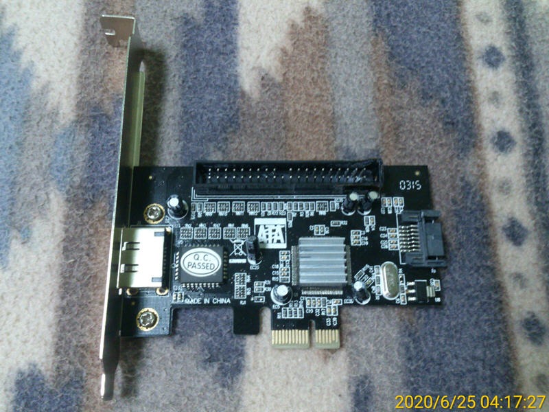 SATA eSATA IDE RAID 磁碟陣列卡 擴充卡 擴展卡 PCI-E x1（JMicron JMB363）, 電腦及科技產品, 電腦 ...