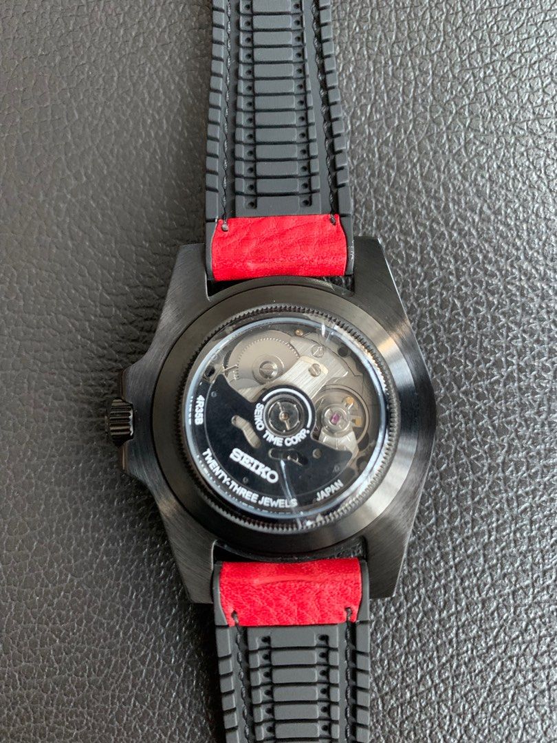 Seiko NH35 Red Diver, Luxury, Watches on Carousell