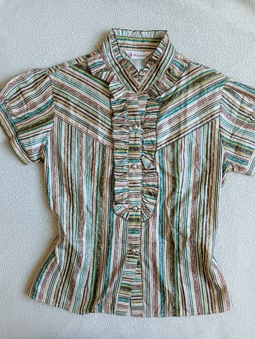 Semi Formal Blouse, Women's Fashion, Tops, Blouses on Carousell