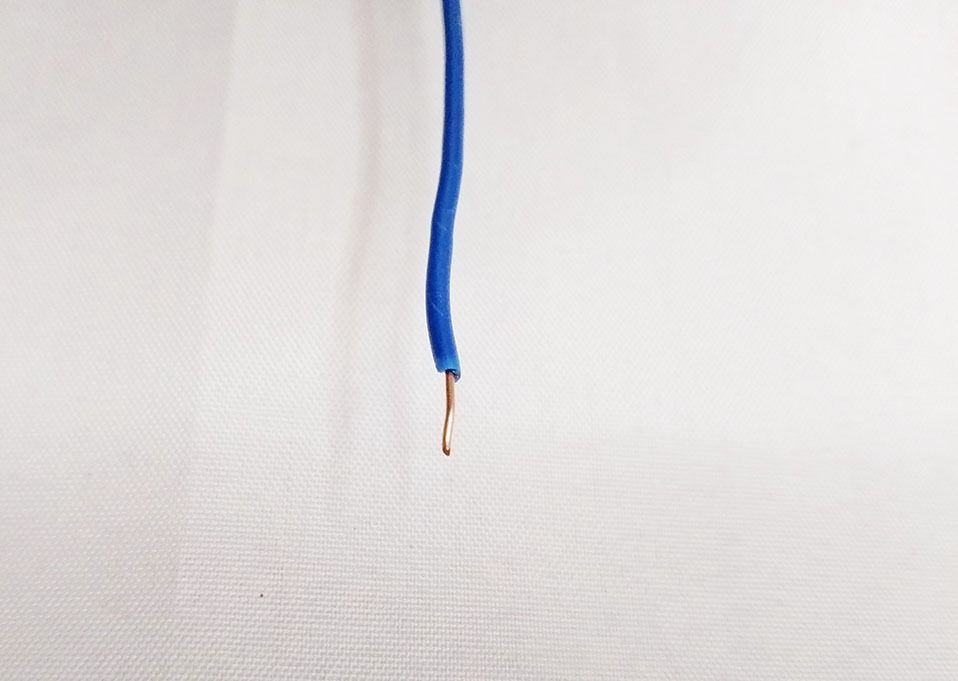 SOLID WIRE COPPER 22 AWG BLUE (1-ROLL/100-meter), ELECTRIC COPPER CABLE ...