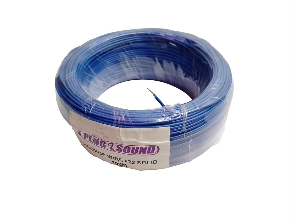 SOLID WIRE COPPER 22 AWG BLUE (1-ROLL/100-meter), ELECTRIC COPPER CABLE ...